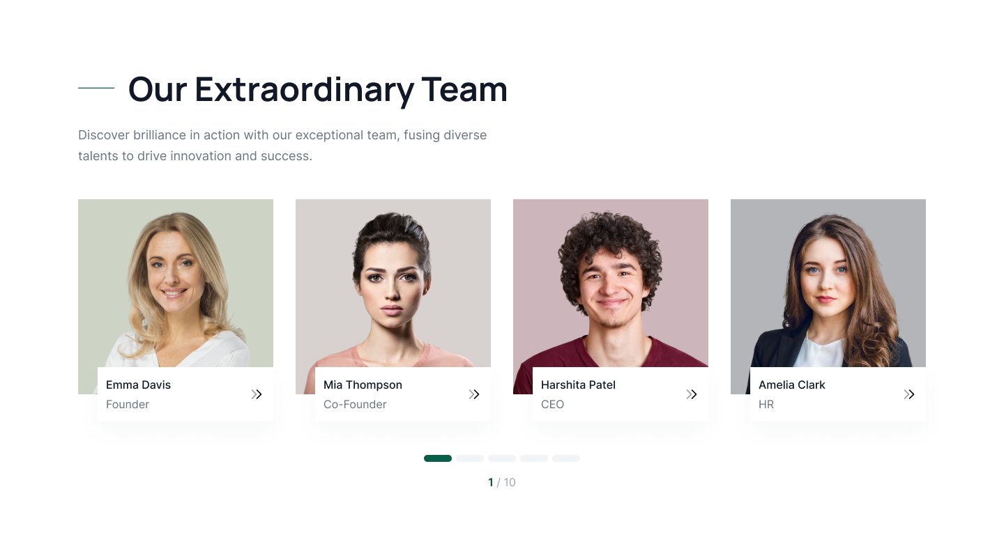 Tailwind CSS Team Sections | Pagedone