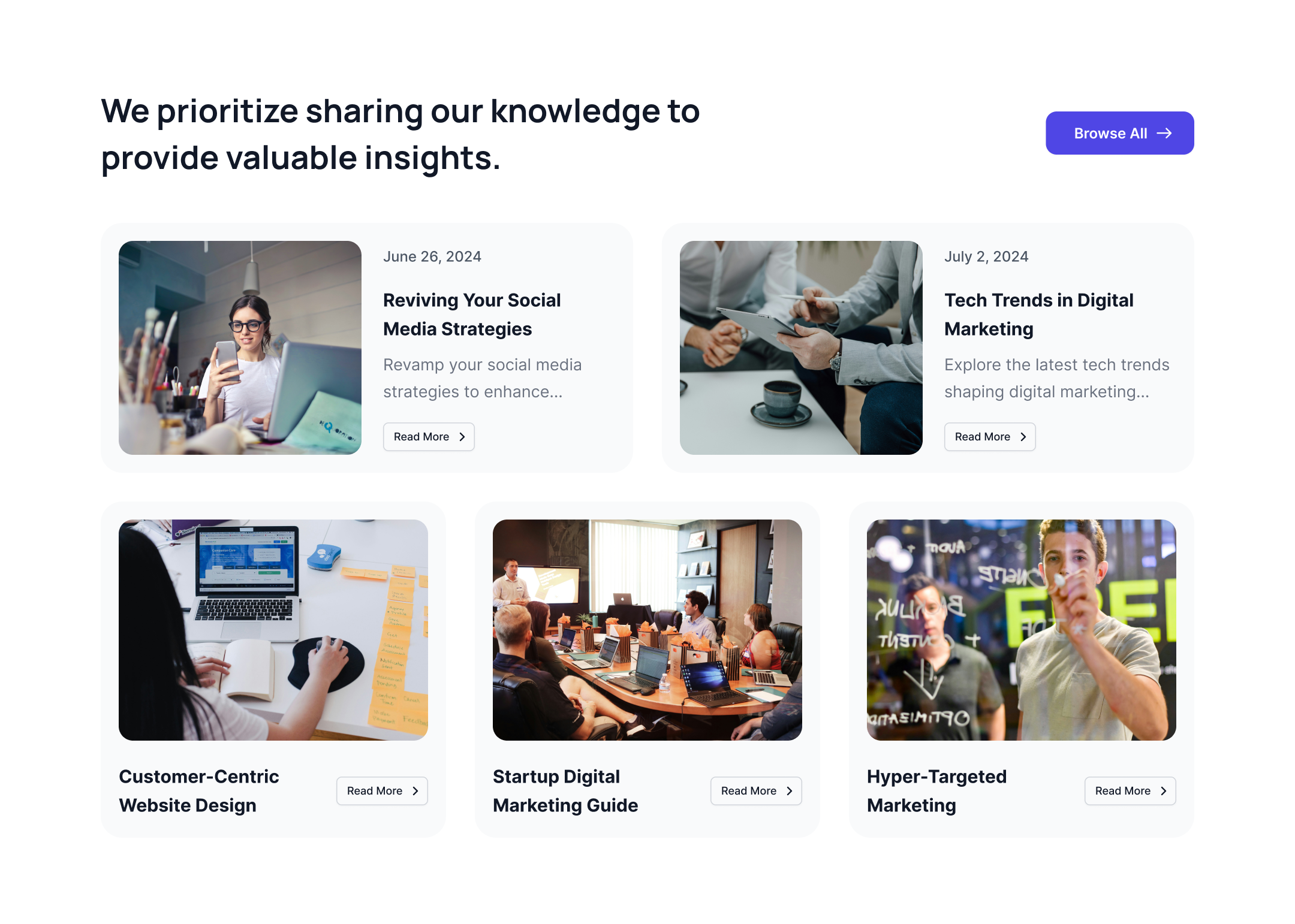 Tailwind CSS Blog & News Sections | Pagedone