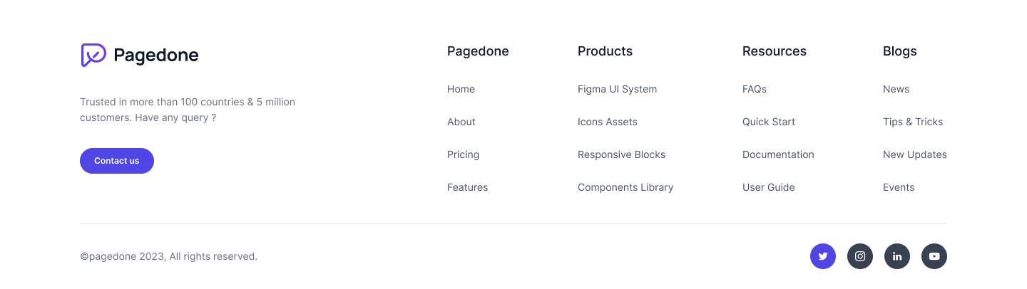Pagedone Tailwind Blocks