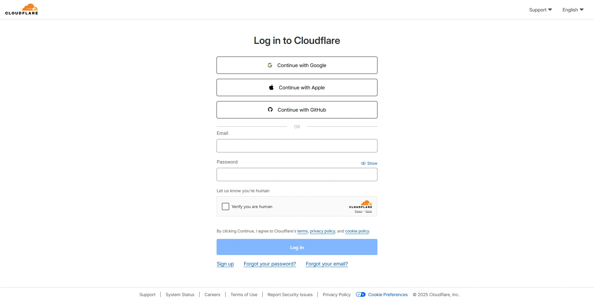 Login Page Design Inspiration | Cloudflare Workers