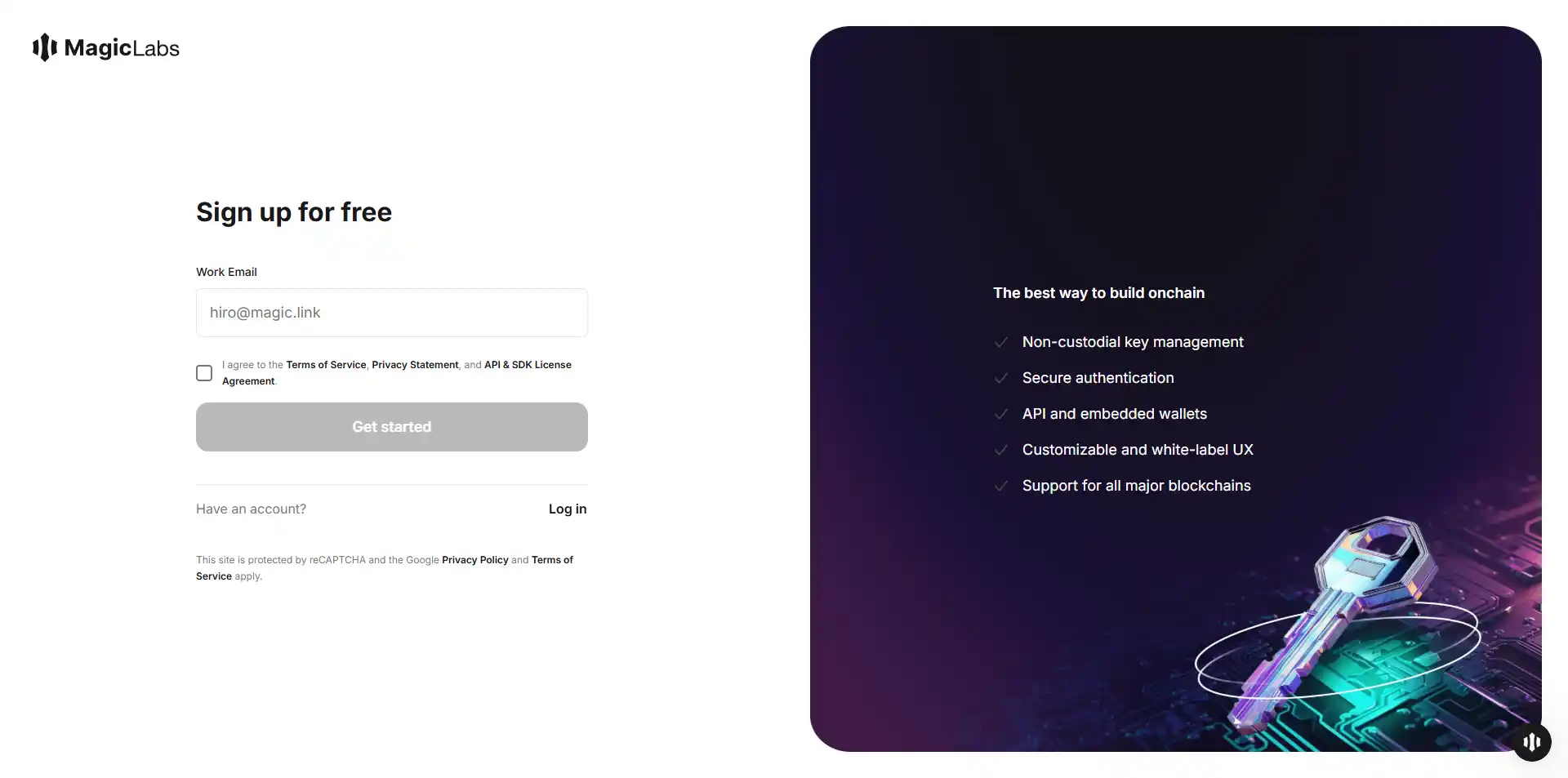 Sign Up Page Design Inspiration | Magic