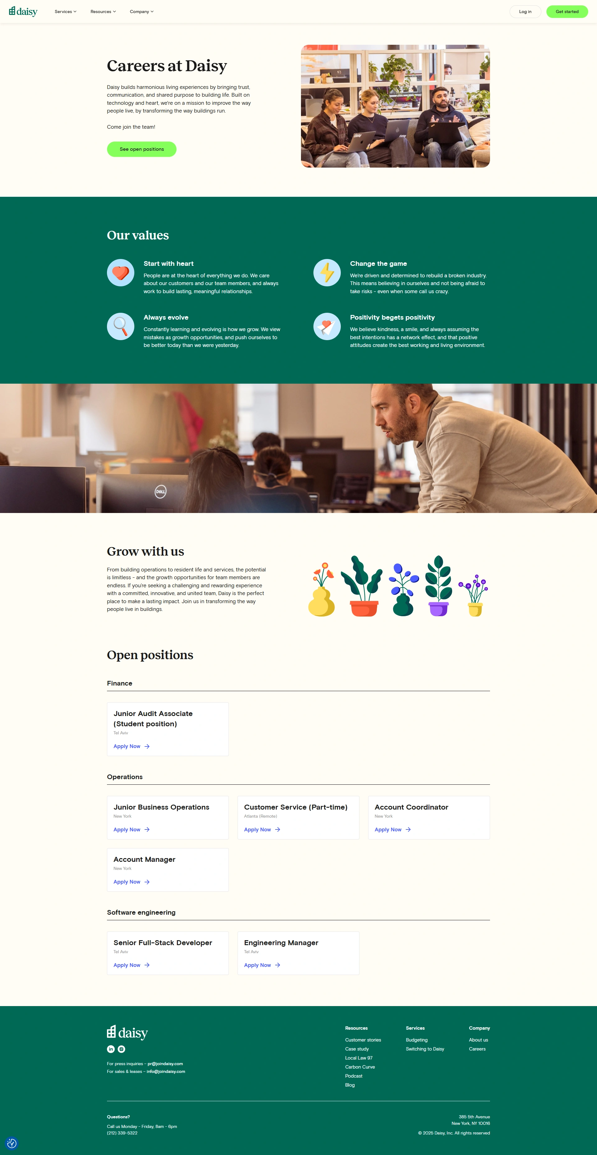Career Page Design Inspiration | Joindaisy