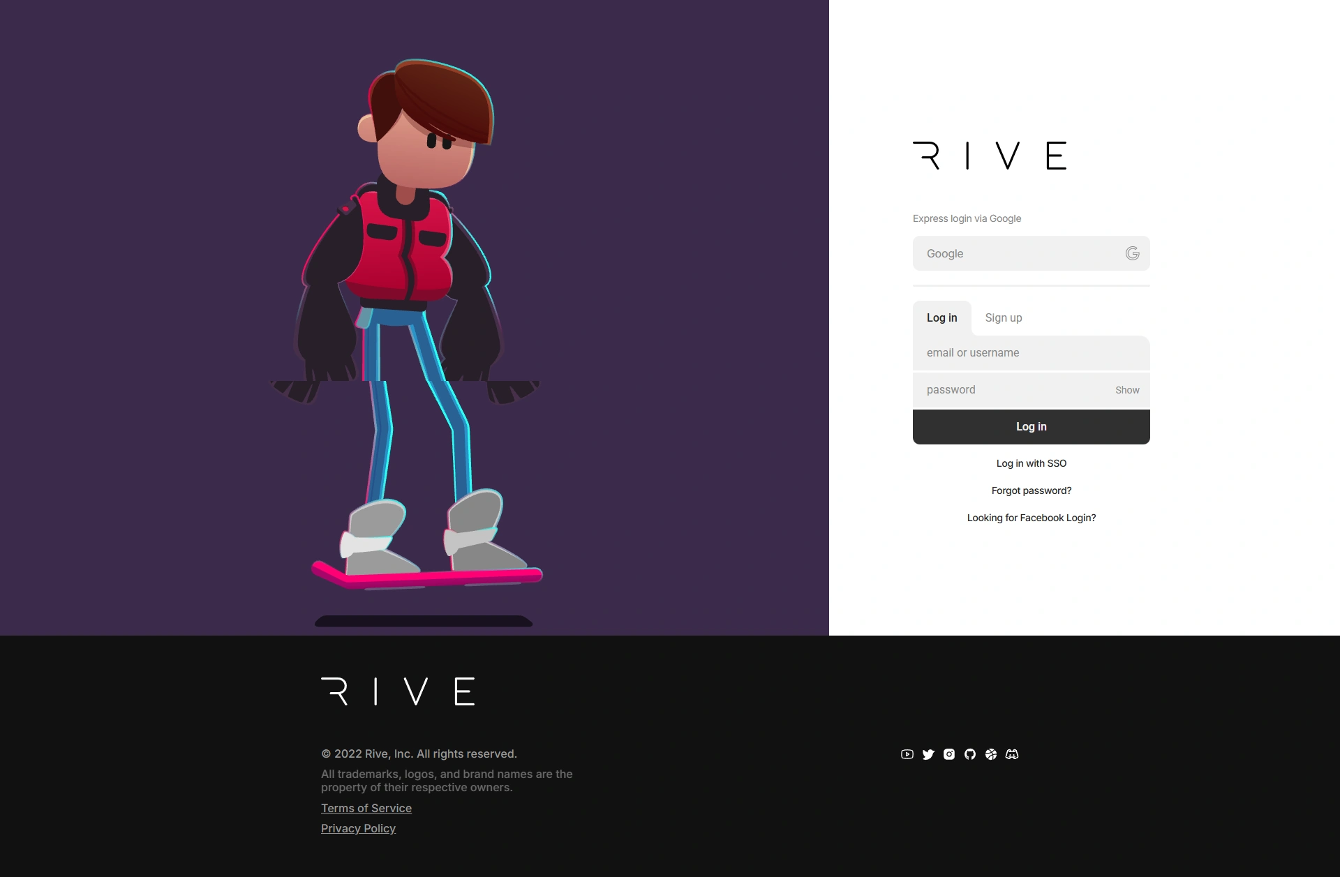 Login Page Design Inspiration | Rive